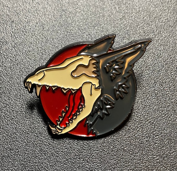 Wolf Skull Pin - Etsy