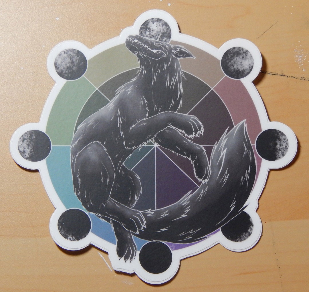 Color the Phases Sticker - Etsy