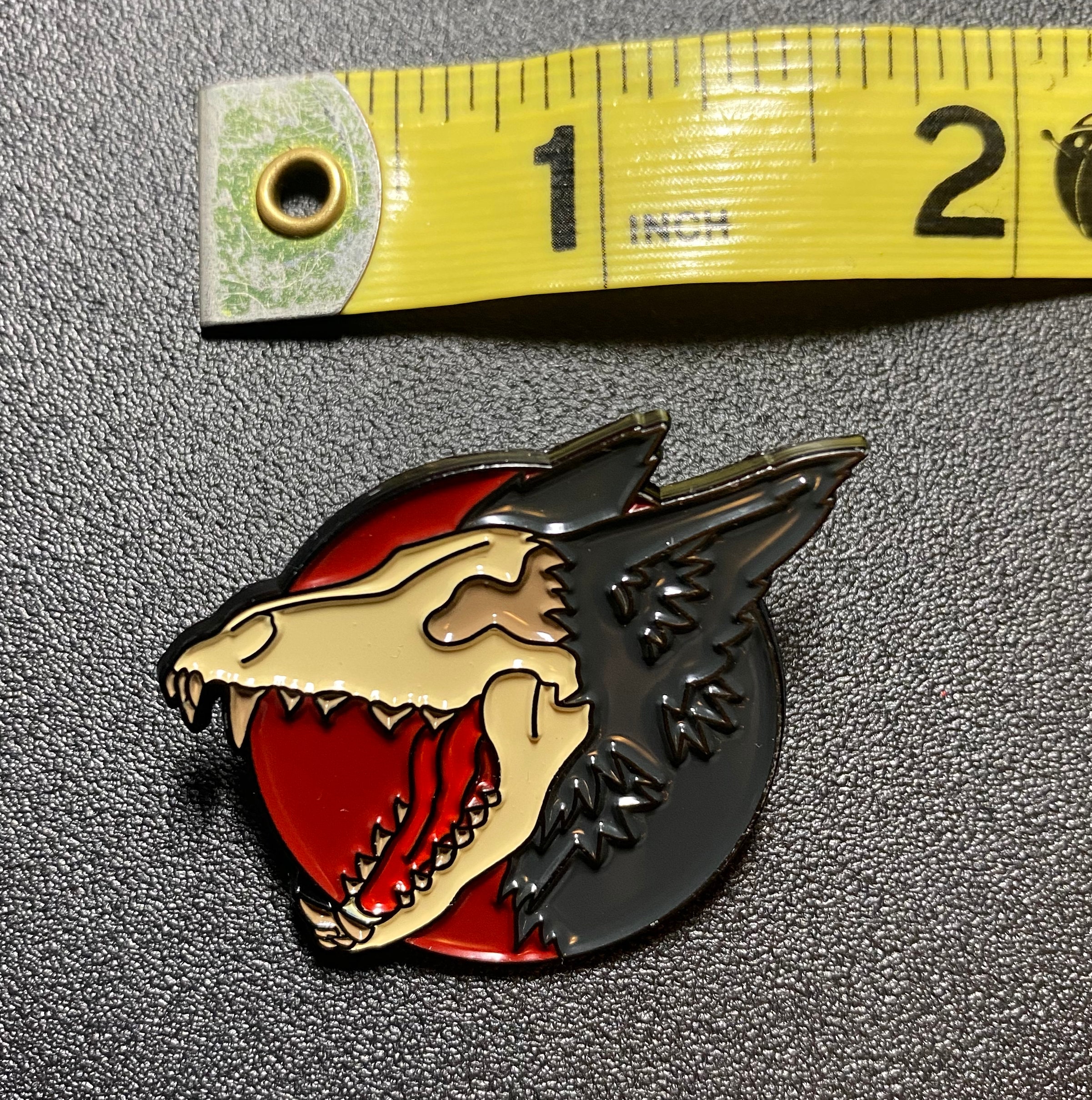 Wolf Skull Pin - Etsy