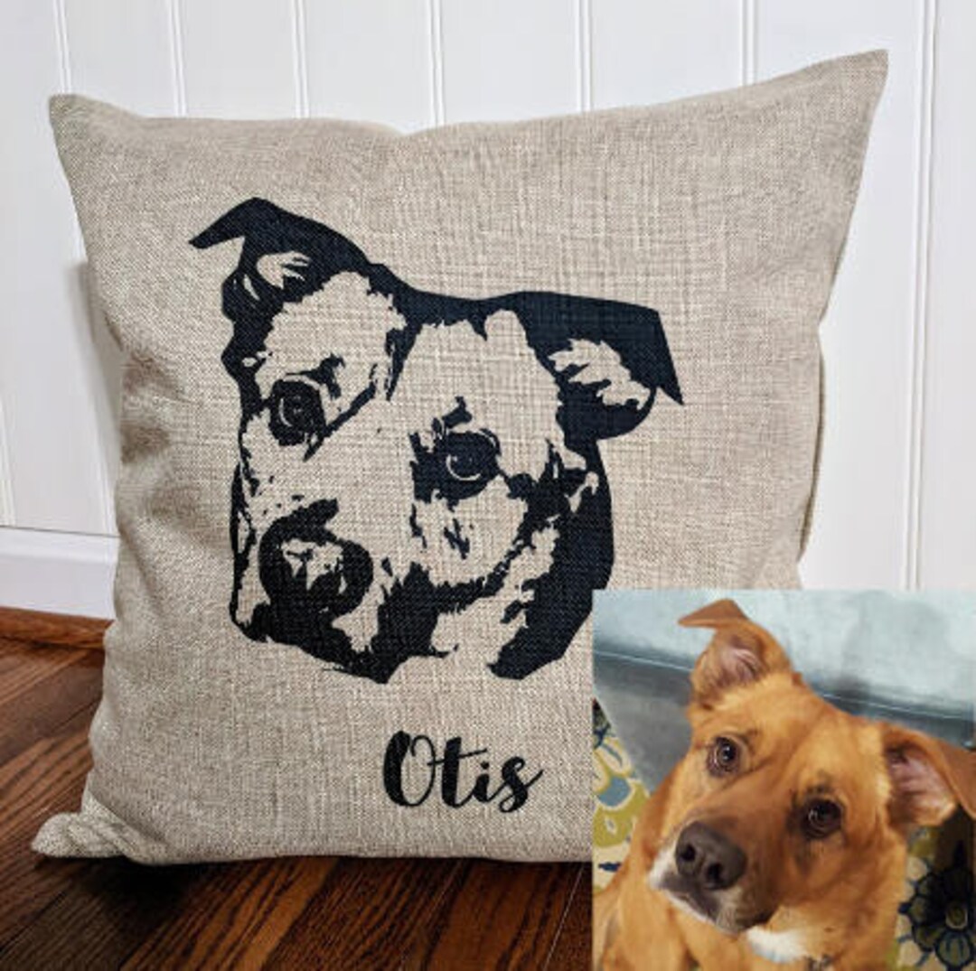 Custom Pet Pillow Dog Photo Pet Pillow Customized Pillow - Etsy