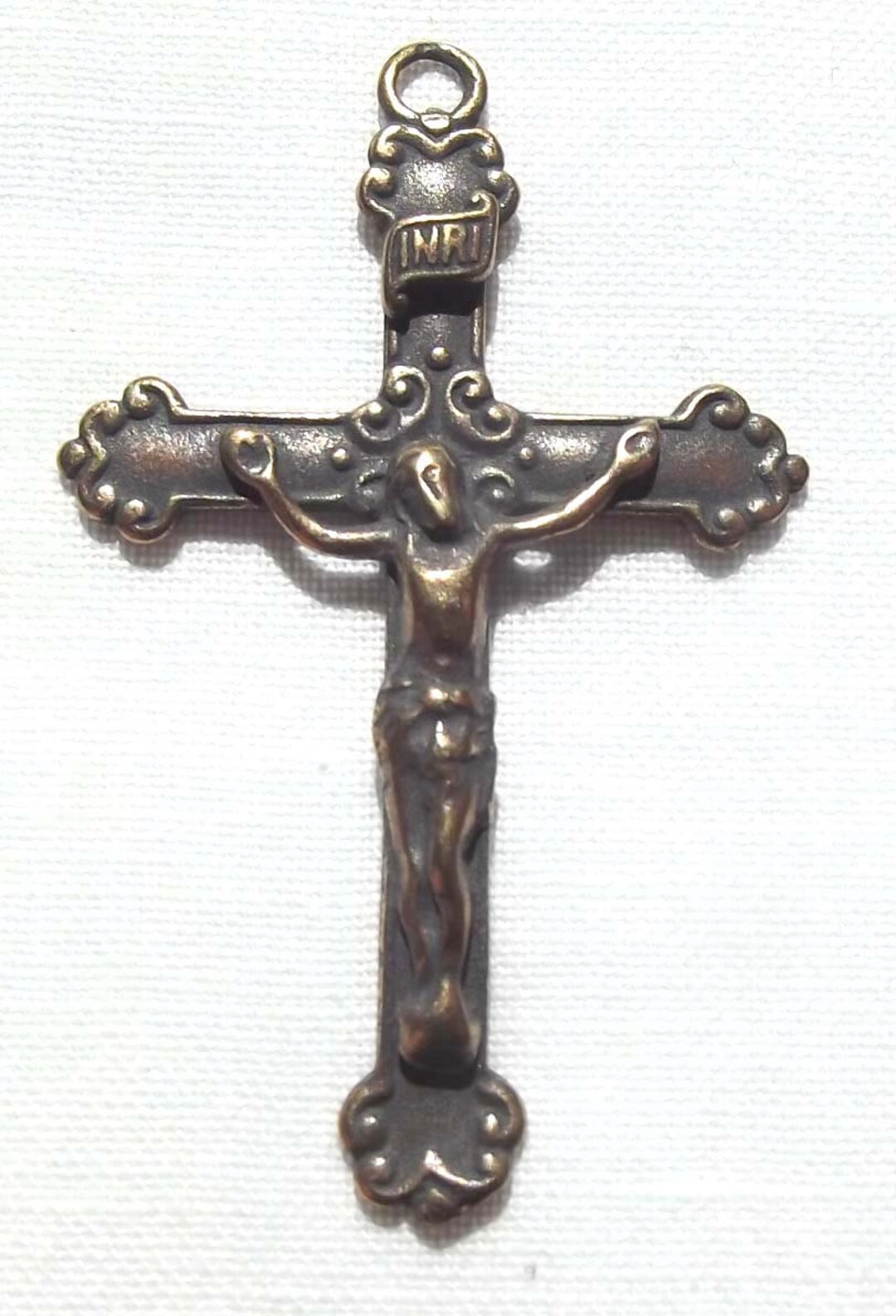 Bronze Crucifix With Inscription - Etsy