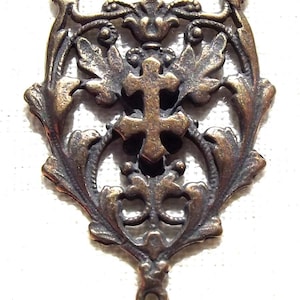 French Cross of Lorraine Rosary Centerpiece Center VP4711 - Etsy