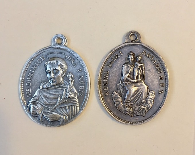 St Alain Gold-plated Medal--dominican Order Theologian/rosary Promoter ...