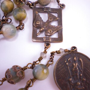 Bronze St Michael the Archangel Chaplet Set - Etsy