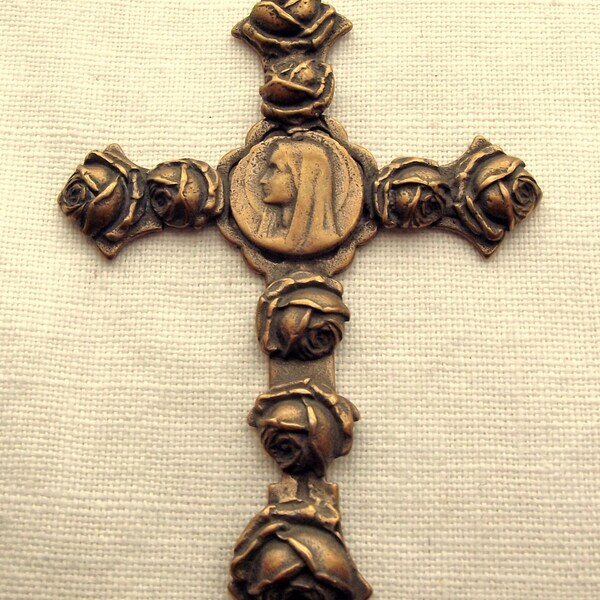 Blessed Virgin Mary Cross - Etsy