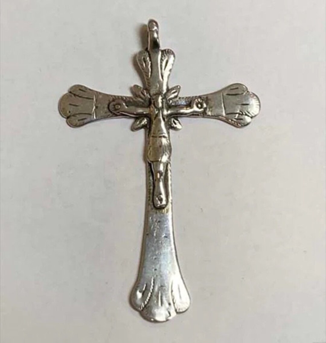 Large 19C Latin American Crucifix Catholic Rosary Supplies - Etsy