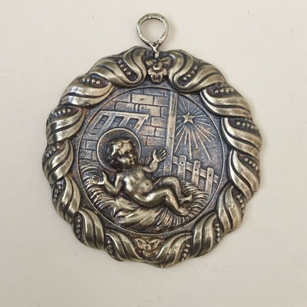 Jesus Nativity Medal - Etsy