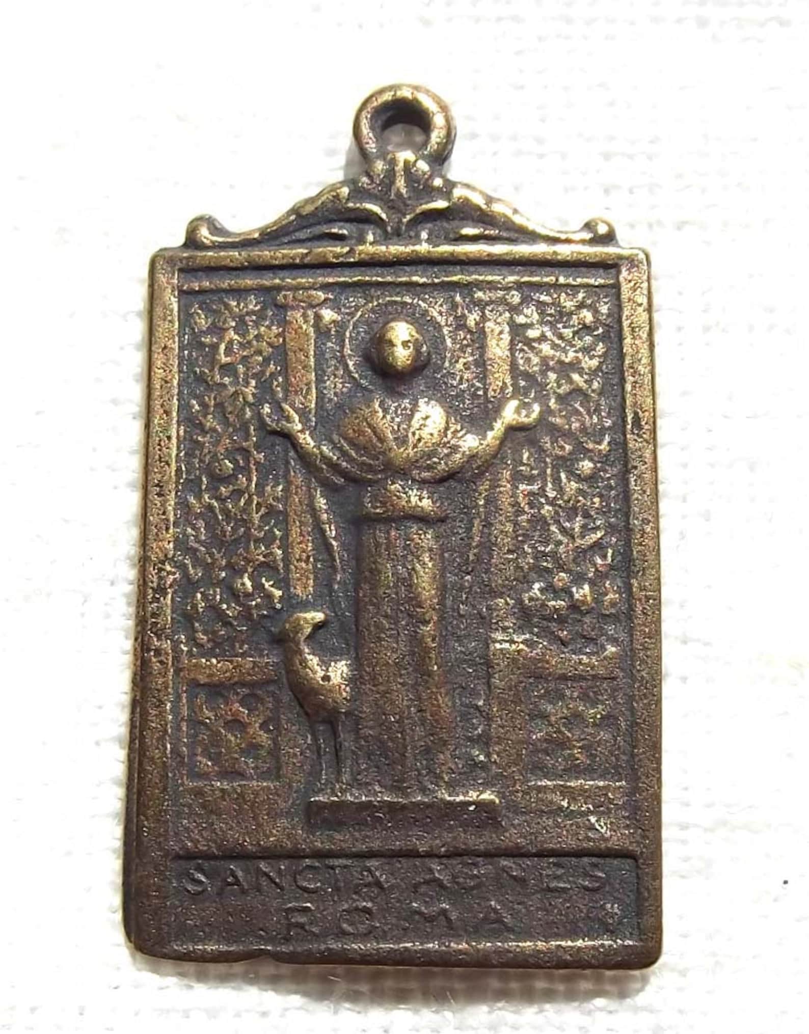Bronze St. Agnes Medal - Etsy