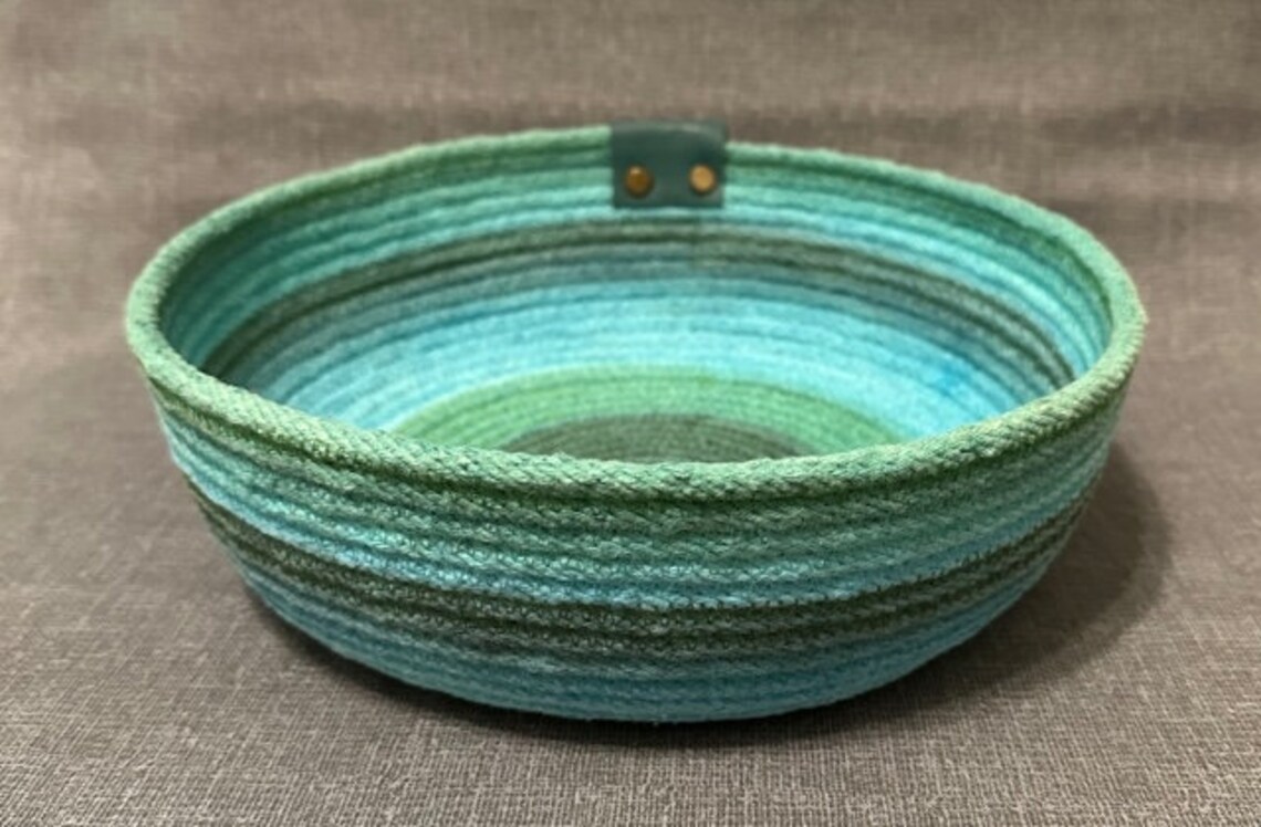Hand Dyed Rope Basket - Etsy