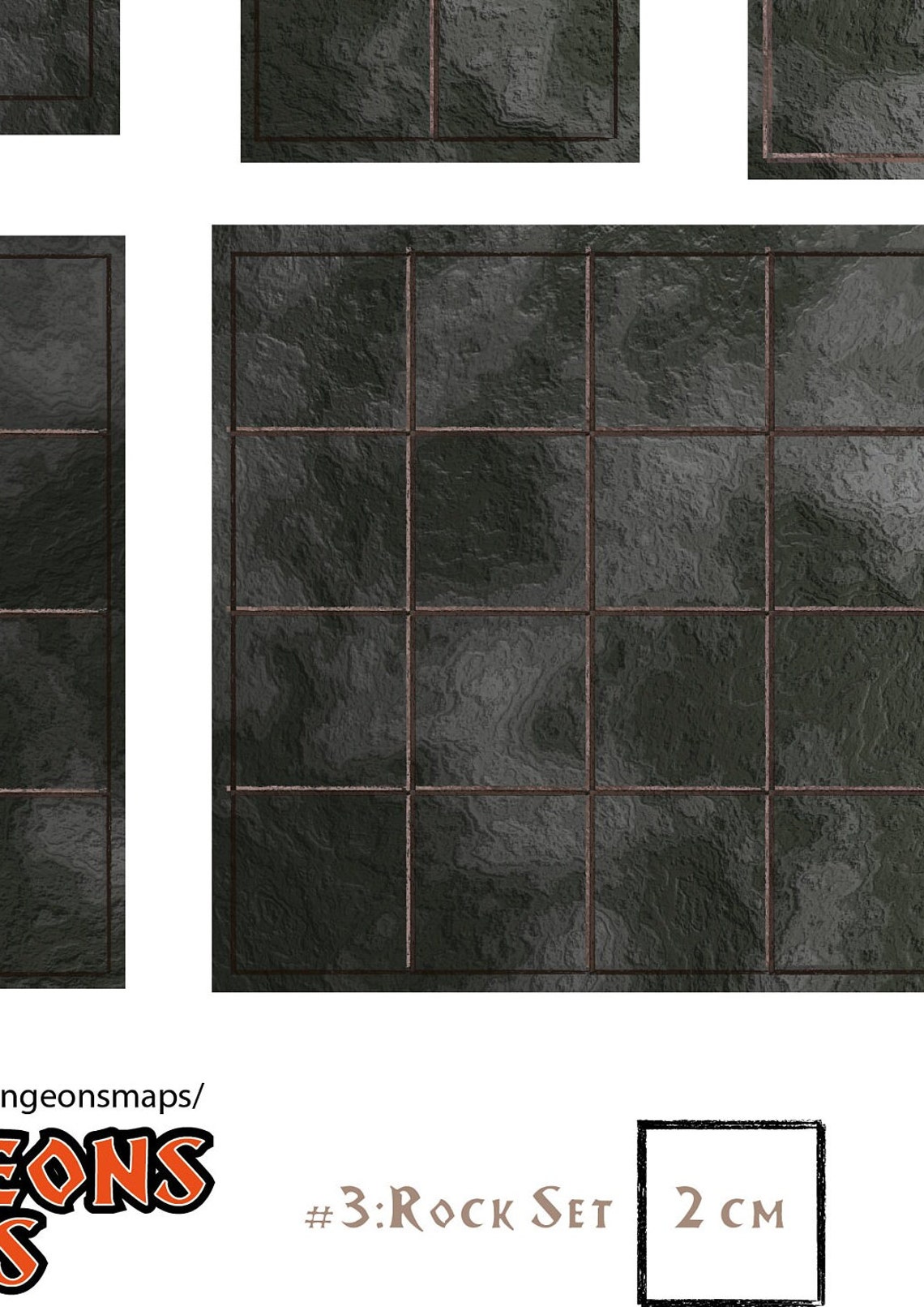 Dungeons & Maps Rock Set - Etsy