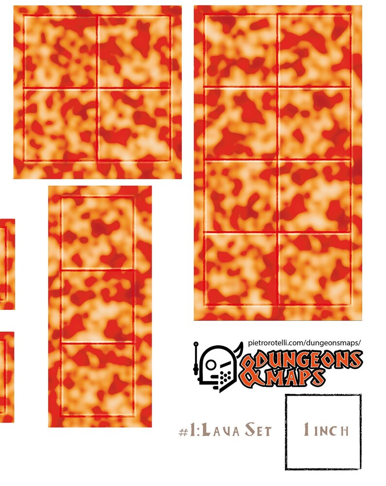 Dungeons & Maps Lava Set - Etsy