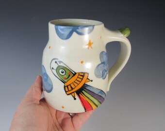 Alien Pottery Mug - Etsy