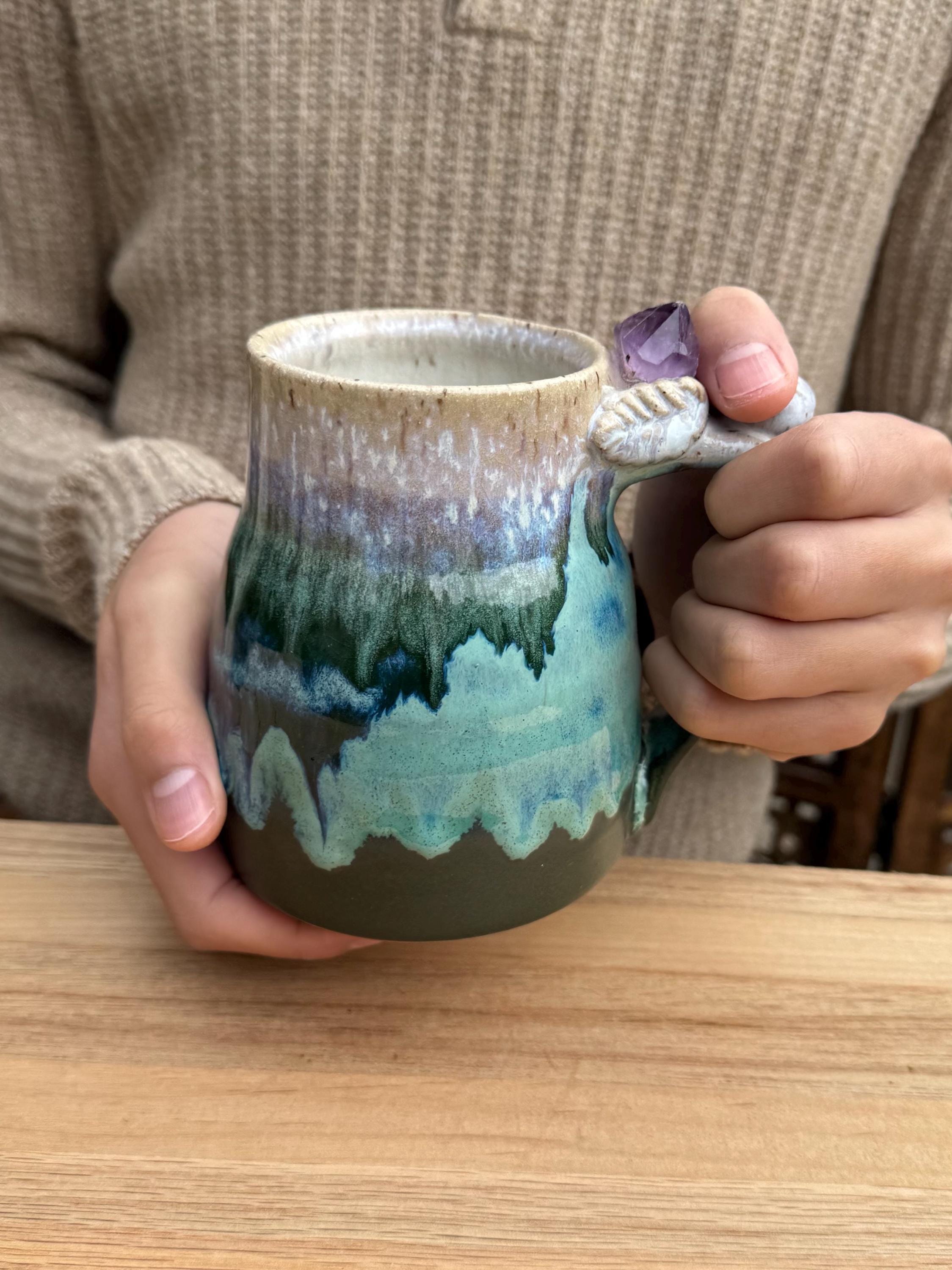 Crystal Mug - Handmade Mug - Pottery Mug - Etsy