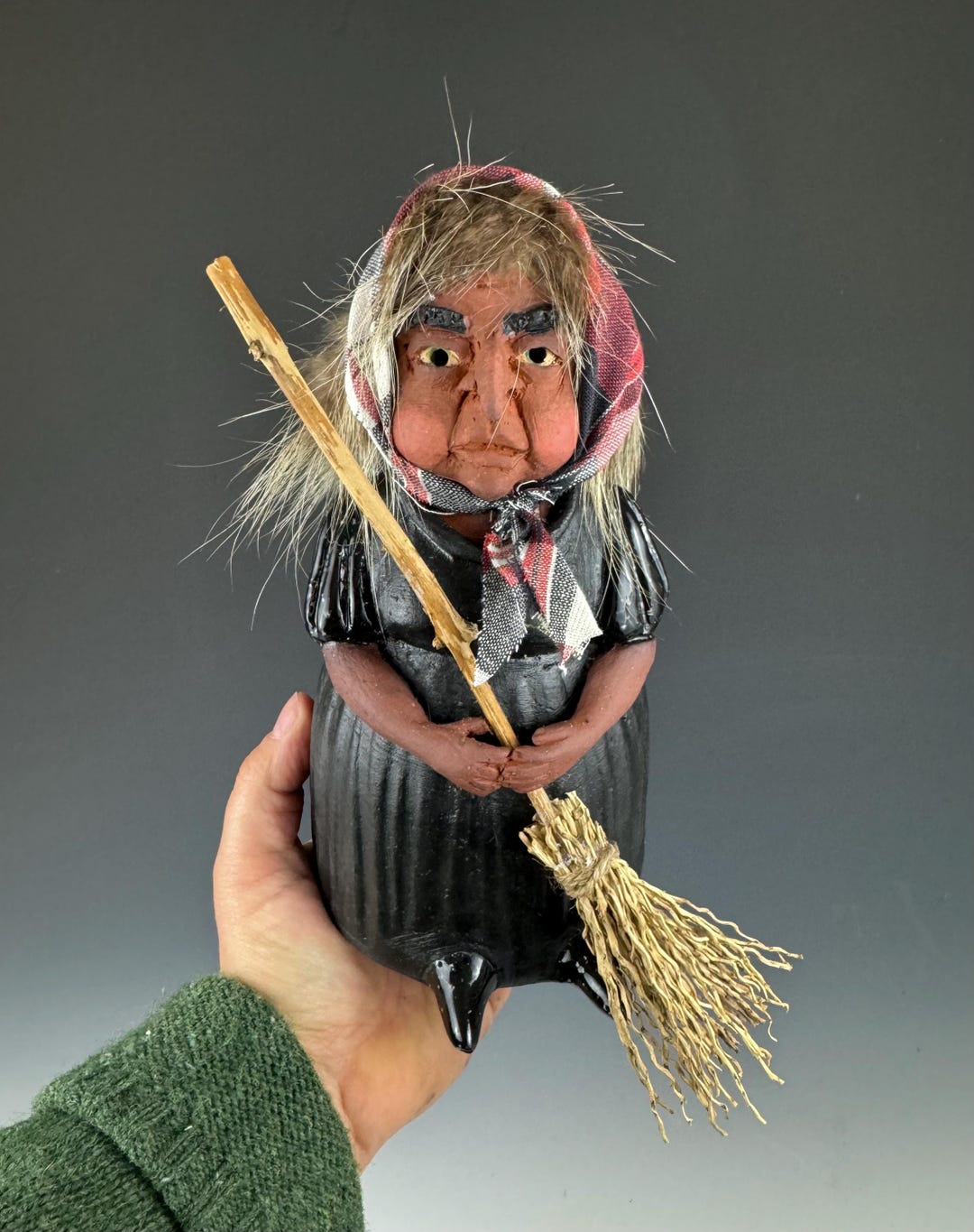 Witch Kitchen Witch Good Luck Pottery Ceramics Sculptures - Etsy