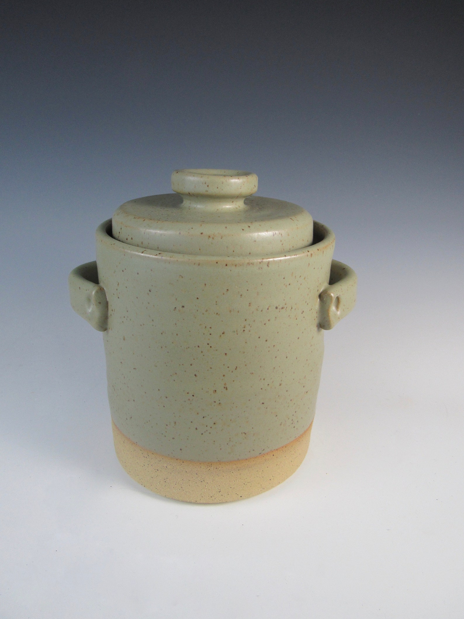 Handmade Fermentation Crock: 1 1/2 Quart Ceramic Crock With Weights - Etsy