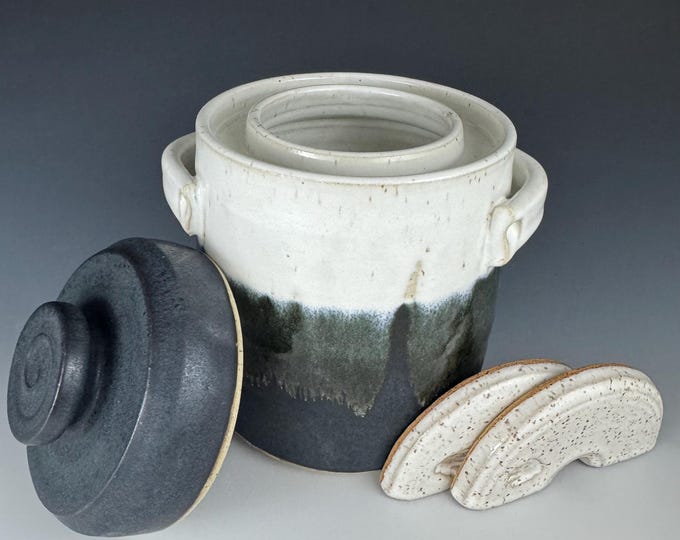 Fermentation Crock - Ready to Ship Crock - One Gallon Crock -kimchi ...