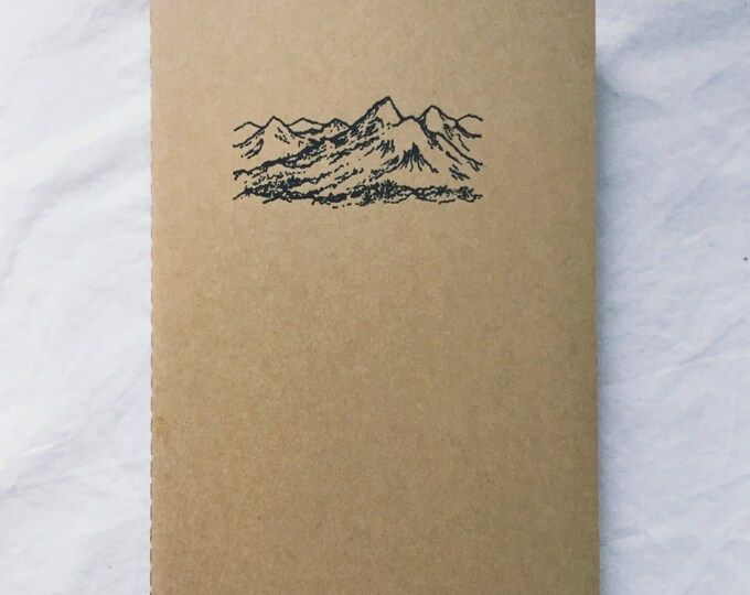 Mountain Notebook Moleskine Journal Mountain Range Travel Journal - Etsy