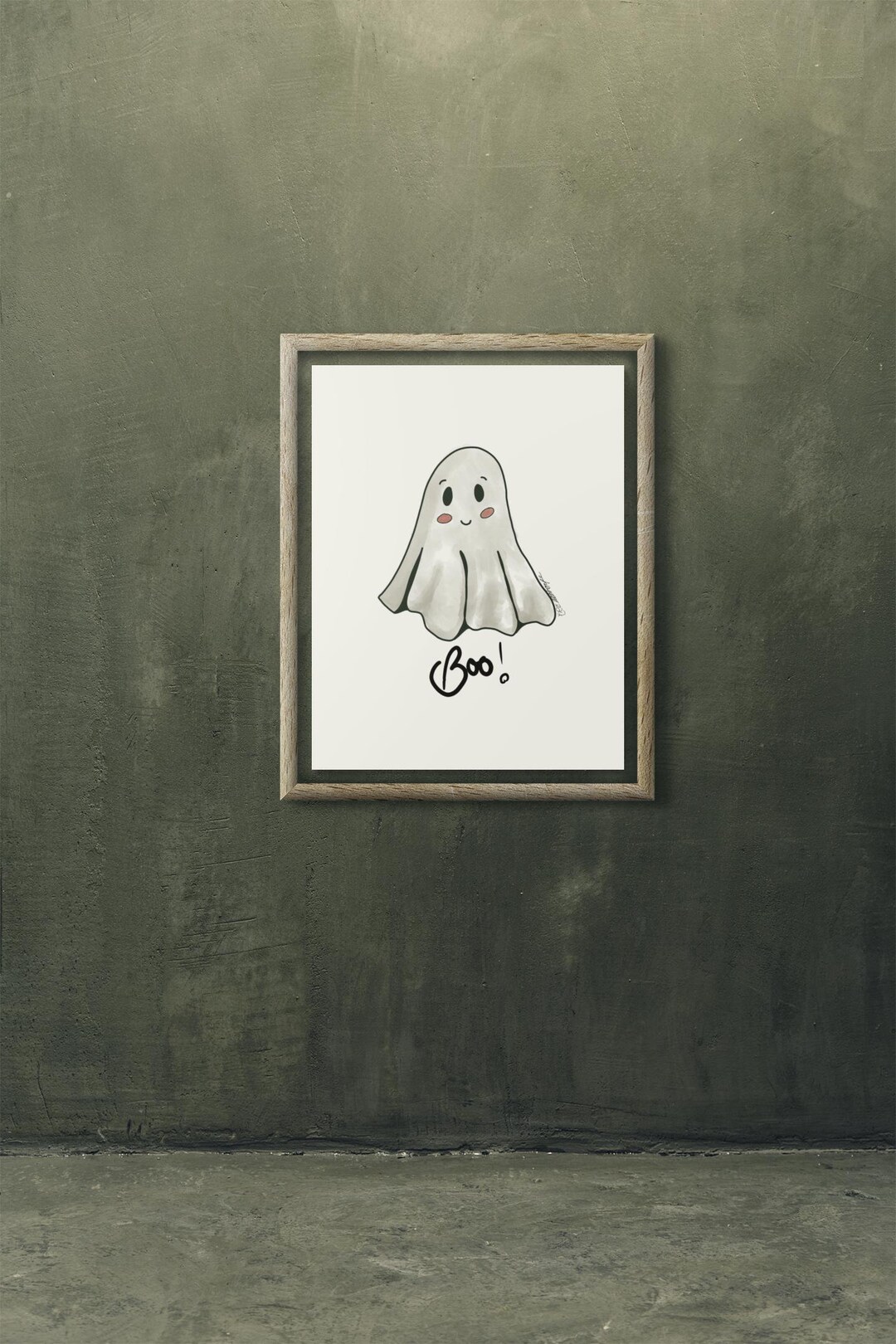 Little Ghost Boo Digital Download Wall Art Halloween Cute Spooky Kids ...