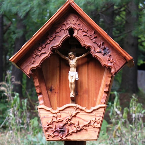 Marian Alpine Wayside Shrine Outdoor Garden Shrine | Etsy