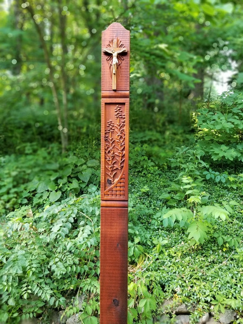 Catholic Invocation Prayer Shrine With Crucifix Wayside Shrine - Etsy