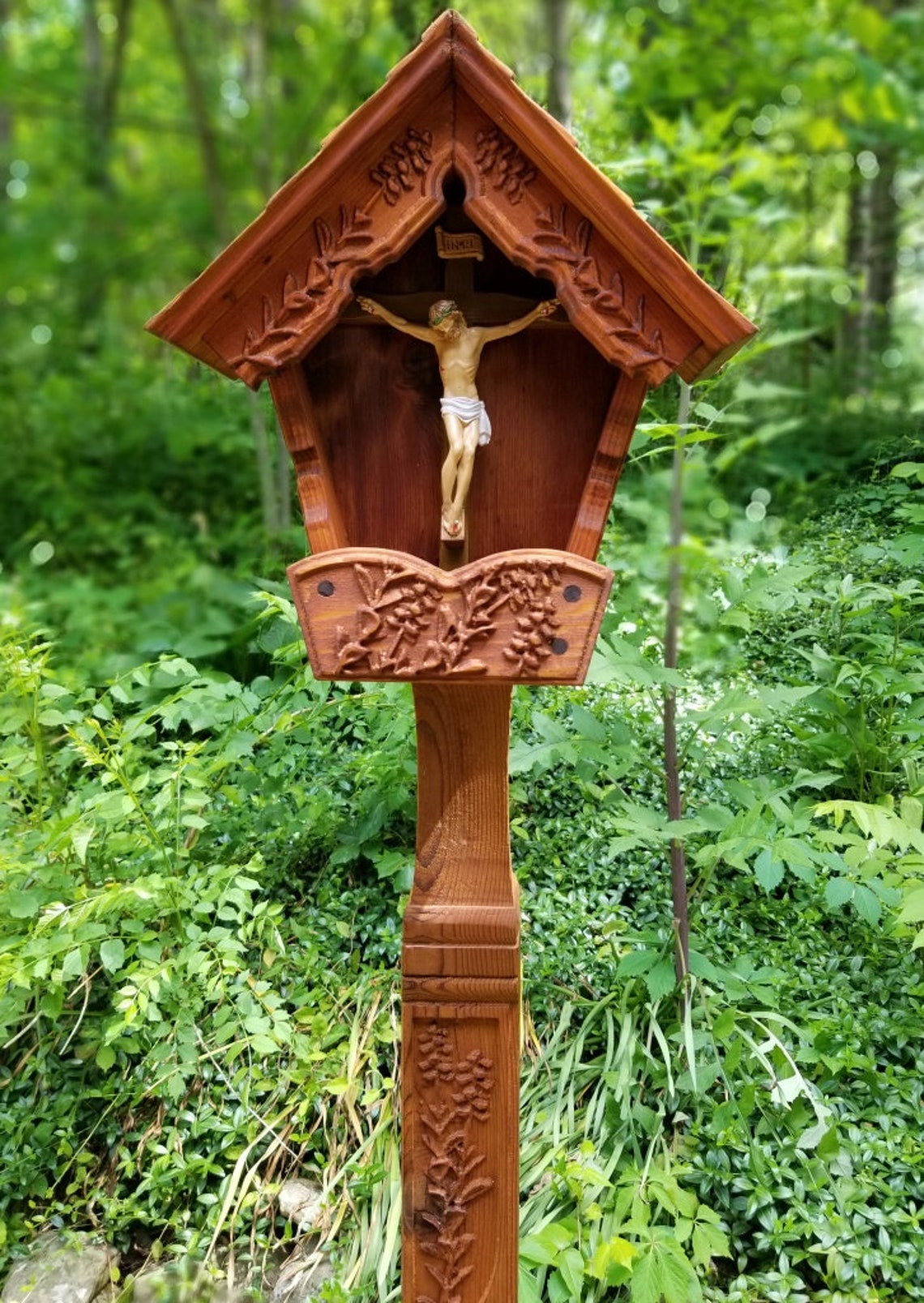 Petite Alpine Wayside Shrine post Not Included on This - Etsy