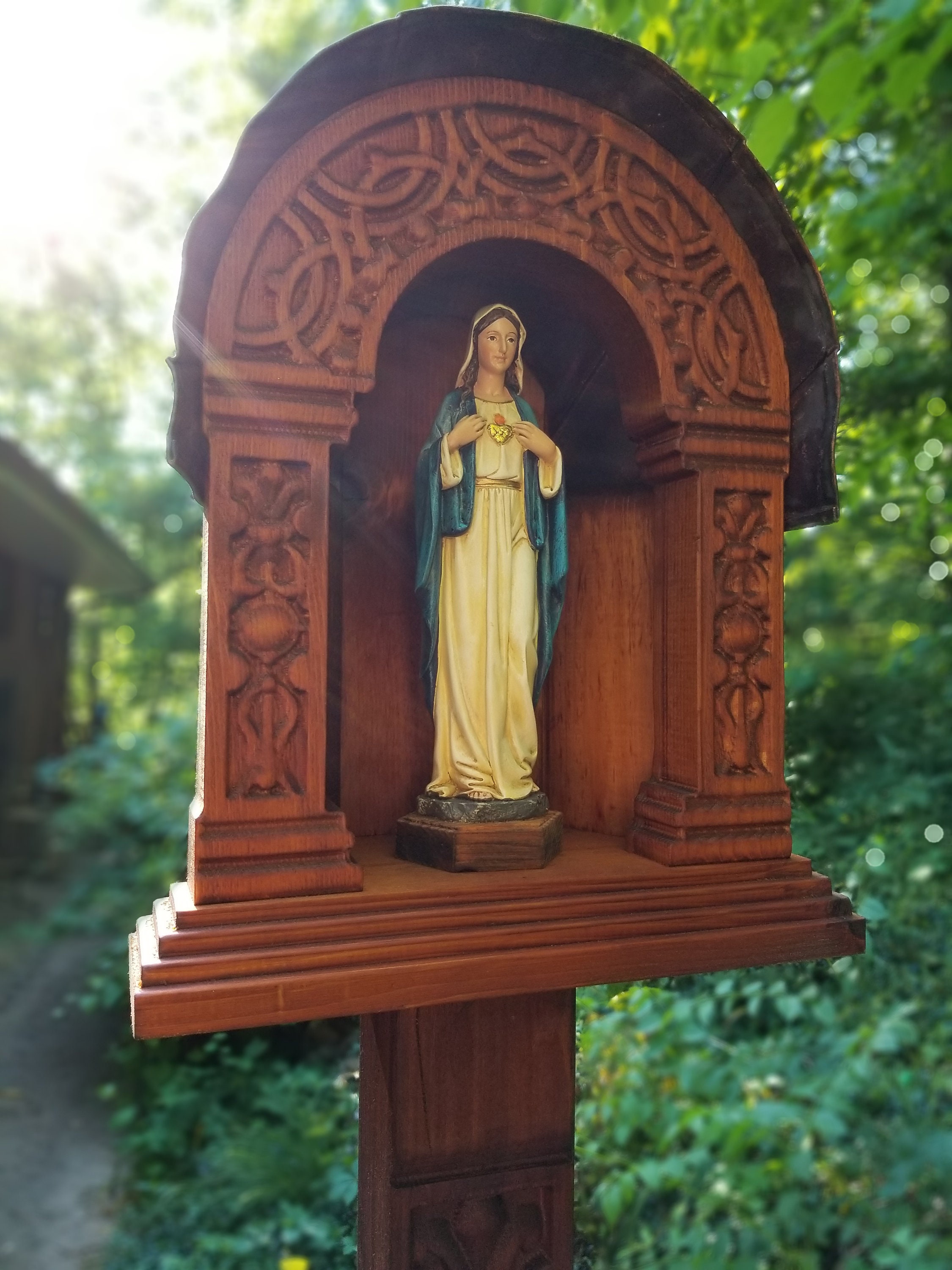 Marian Shrine Wayside Shrine Garden Shrine Unique Shrine | Etsy
