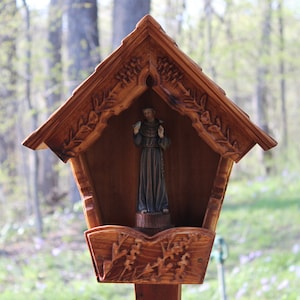 St. Francis Petite Outdoor Shrine (post Not Included With This Listing ...