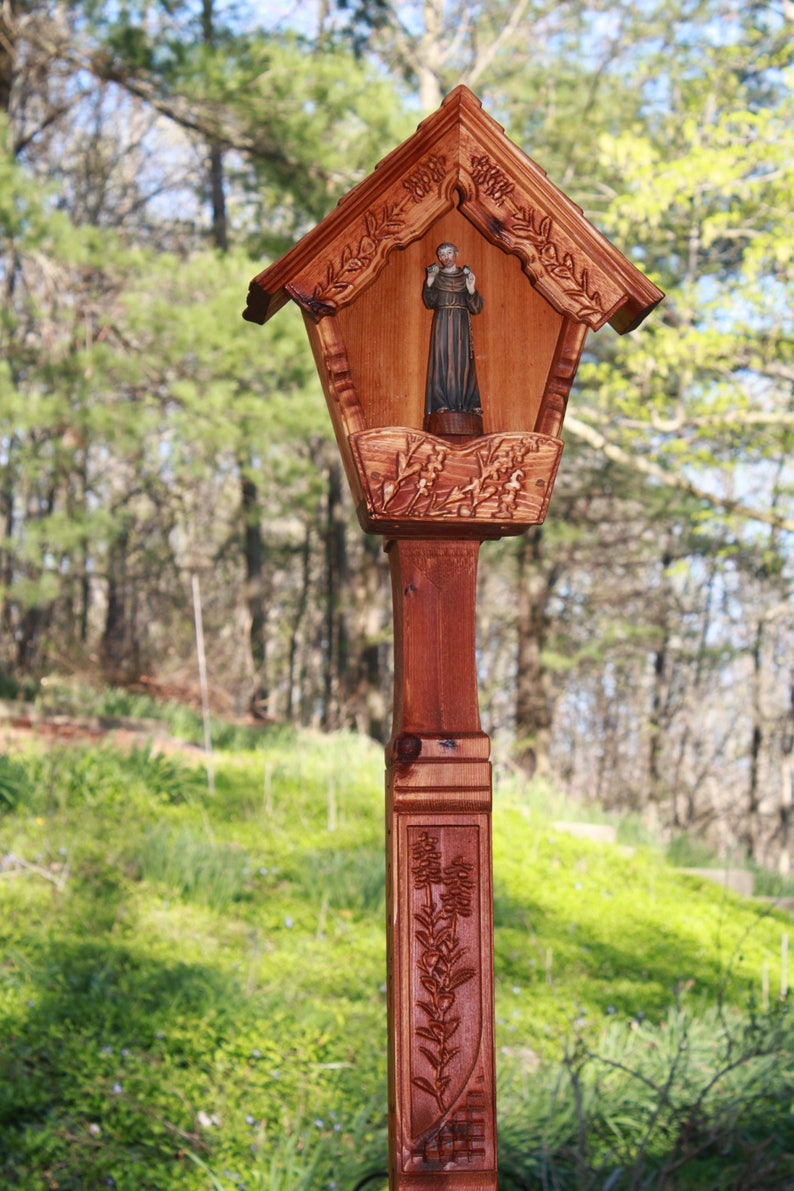 St. Francis Petite Outdoor Shrine (post Not Included With This Listing ...