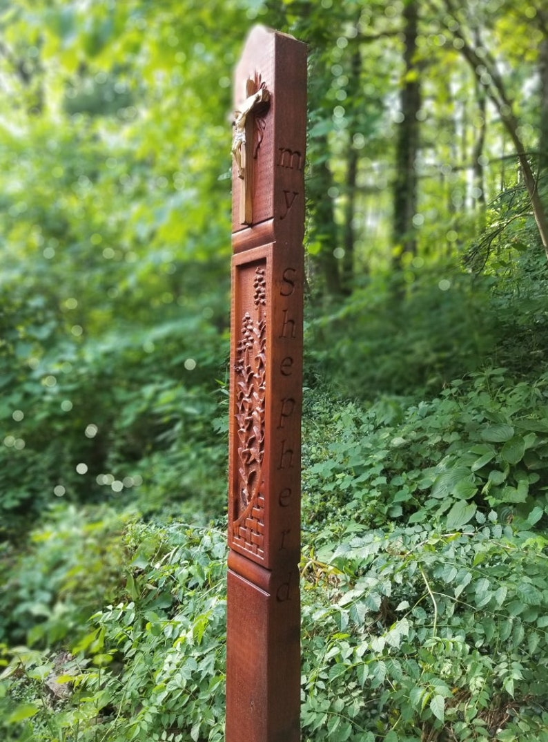 Catholic Invocation Prayer Shrine With Crucifix Wayside Shrine - Etsy