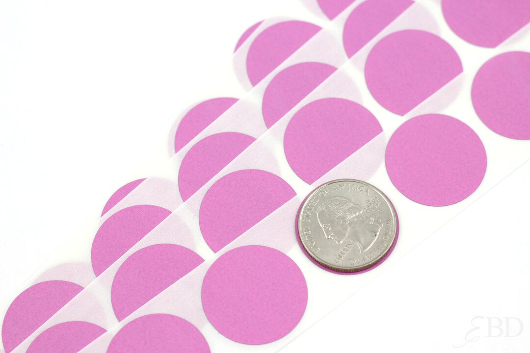 Light Pink 1 Inch Round Scratch off Stickers - Etsy
