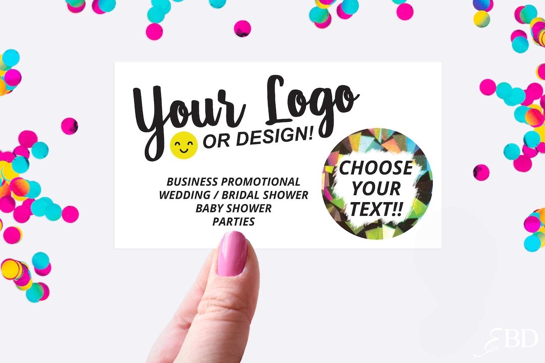 Custom Scratch off Cards Your Logo or Design - Business Card ...