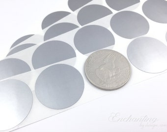 Silver Scratch Here 1 Inch Round Scratch off Stickers | Etsy