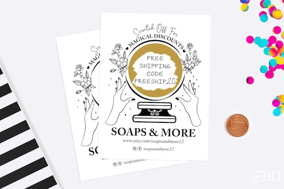 Business Promotional Scratch & Win Scratch off Cards | Etsy