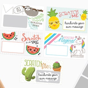 10 DIY Scratch off Cards Watermelon - Secret Message - Teacher Rewards ...