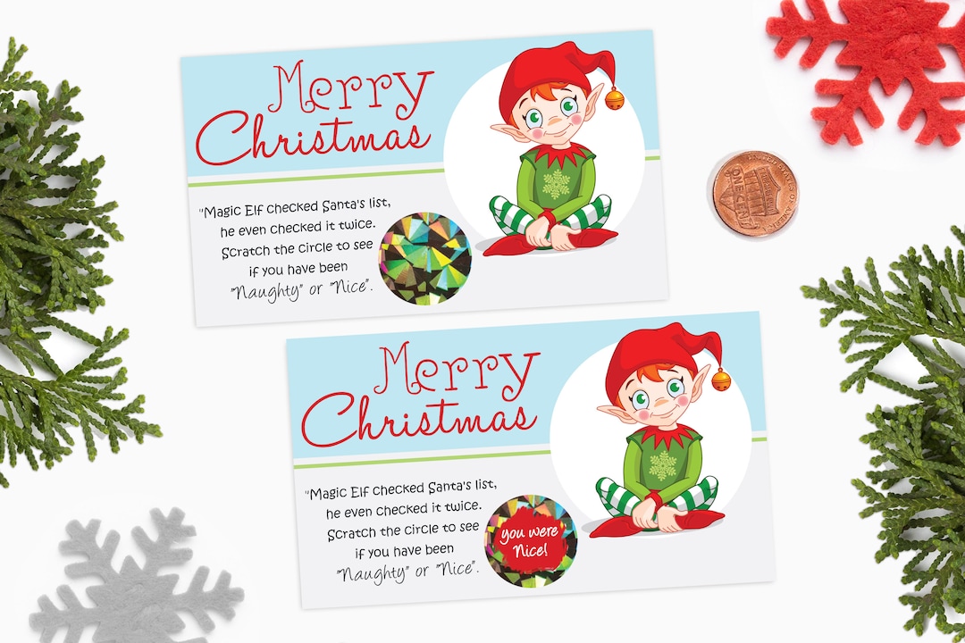 10 Holiday Scratch off Game Cards Holiday Party Game Christmas Game - Etsy