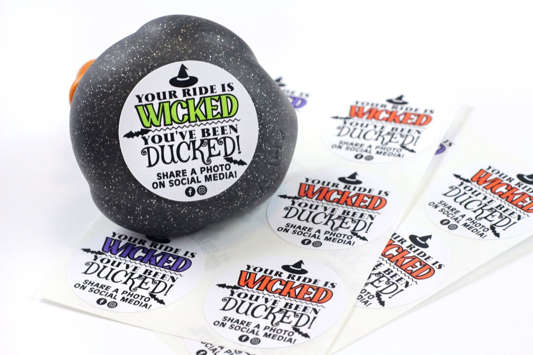30 Round Stickers - You’ve Been Ducked - Duck Stickers - Ducking Tags ...