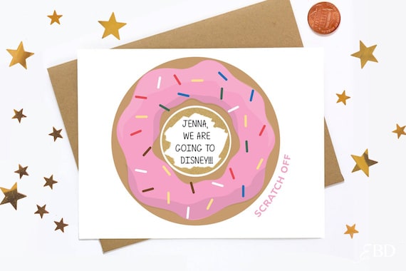 Scratch to Reveal Card Personalized Card for Surprise Gift | Etsy