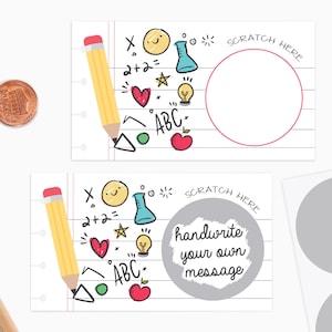 10 DIY Scratch off Cards Classroom - Secret Message - Teacher Rewards ...