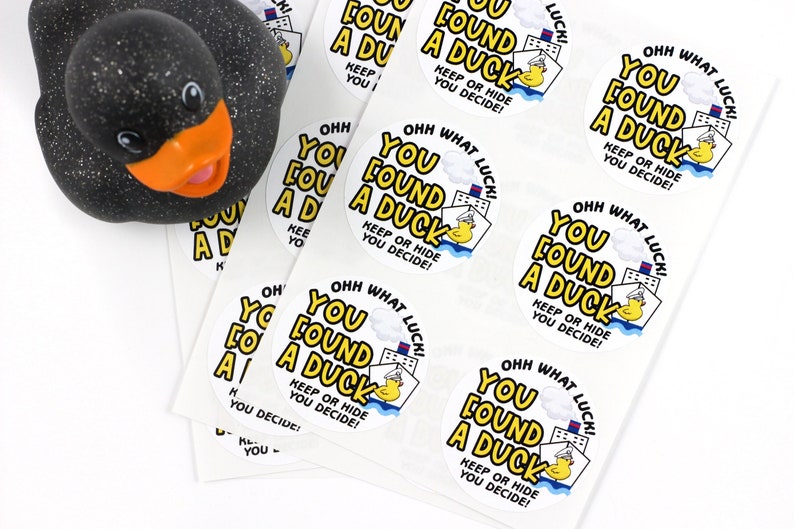 30 Round Stickers Cruise Duck Duck Stickers Cruise Duck - Etsy