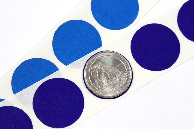 Blue 1 Inch Round Scratch off Stickers - Etsy