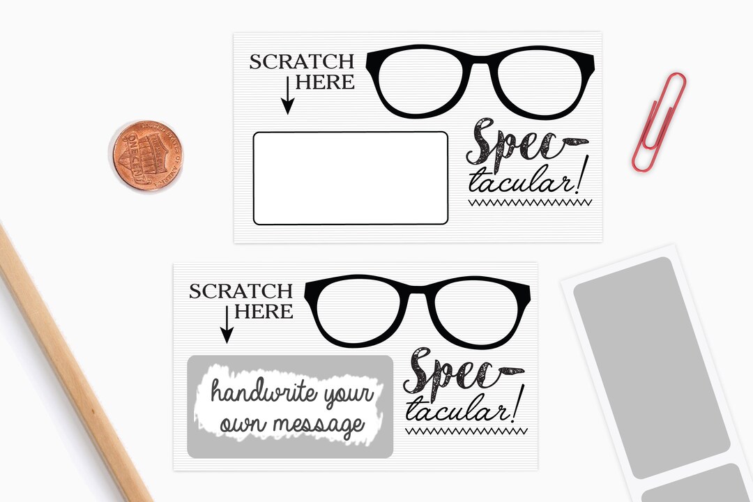 10 DIY Scratch off Cards Spec-tauclar Job! - Secret Message - Teacher ...