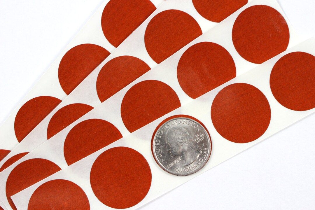 Orange/red 1 Inch Round Scratch off Stickers - Etsy
