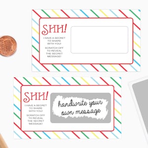 10 DIY Scratch off Cards - Secret Message - Scratch off Notes ...