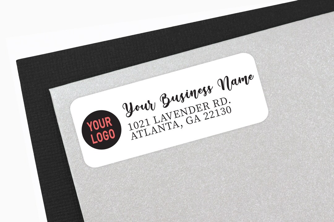 18 Custom Business Address Labels - Clear Address Labels - Mailing ...