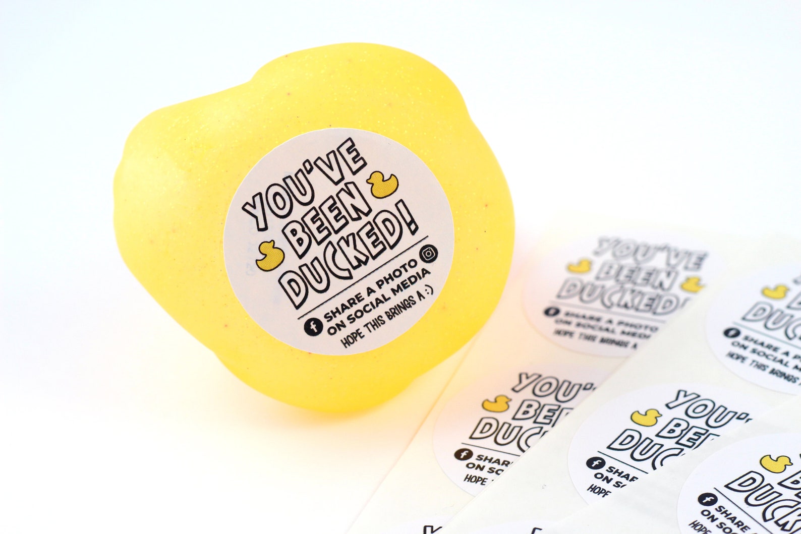 30 Round Stickers Youve Been Ducked Duck Stickers - Etsy