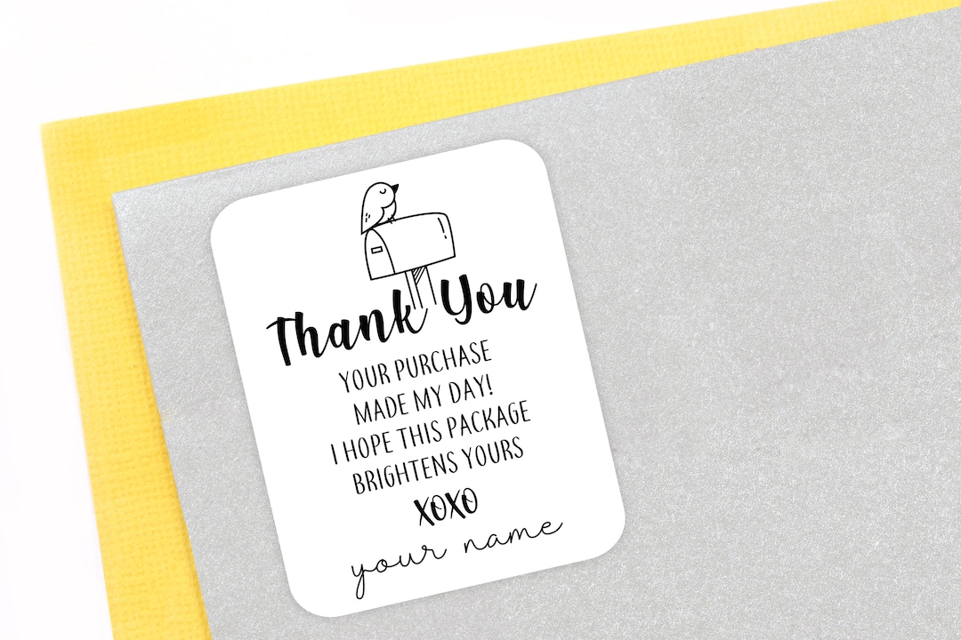 18 Custom Business Thank You Stickers - Small Business Stickers ...