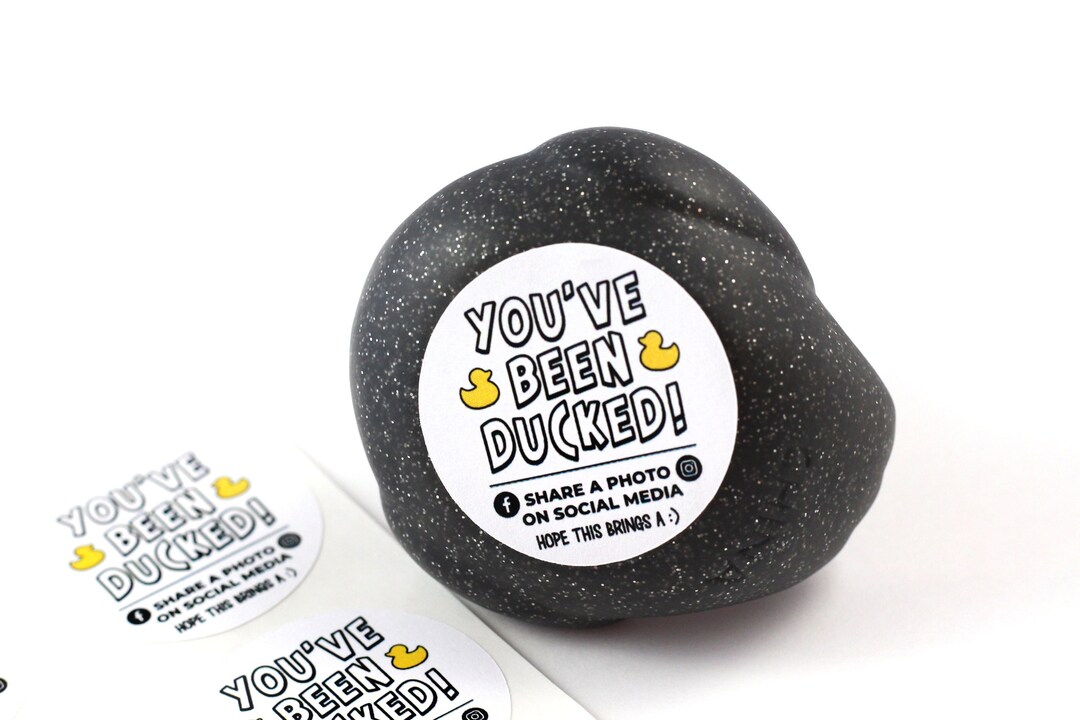 30 Round Stickers - You’ve Been Ducked - Duck Stickers - Ducking Tags ...