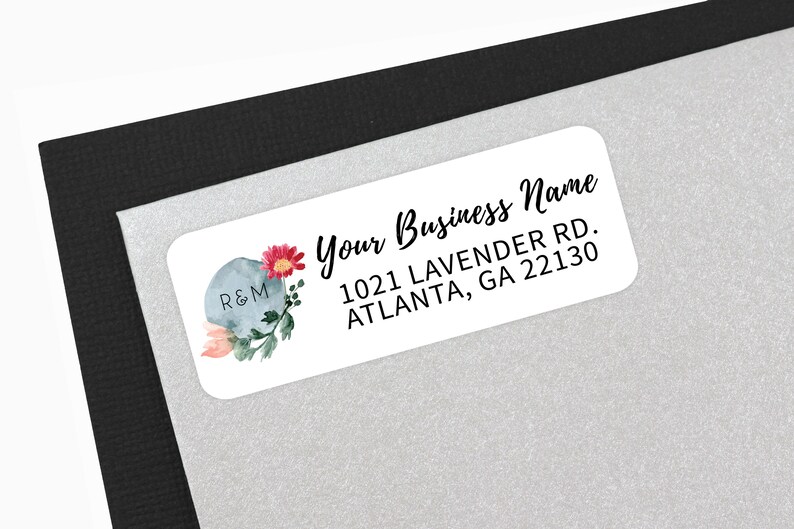 18 Custom Business Address Labels - Clear Address Labels - Mailing ...