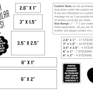 Custom Rectangle Stickers - Custom Labels - Rectangle Labels - Custom ...