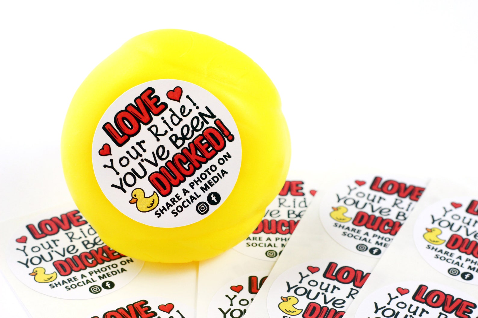 30 Round Stickers - You’ve Been Ducked - Duck Stickers - Ducking Tags ...